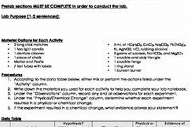 Exploring CPALMS Physical & Chemical Changes in Detail