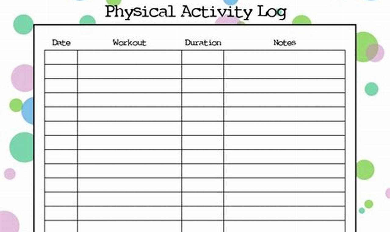 Effective Physical Education Log: A Guide