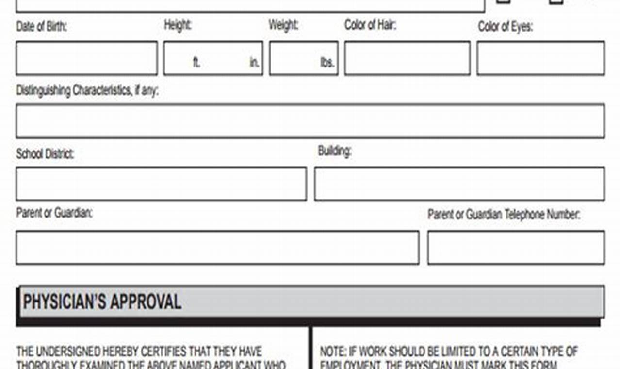 Ohio Work Permit Physical Form: Guide & FAQs