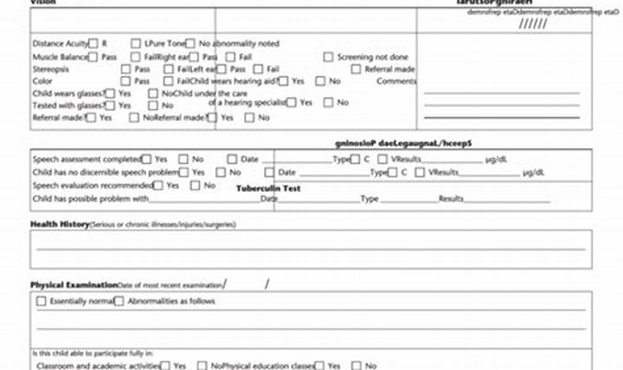 Ohio Physical Form: Download & Complete Guide