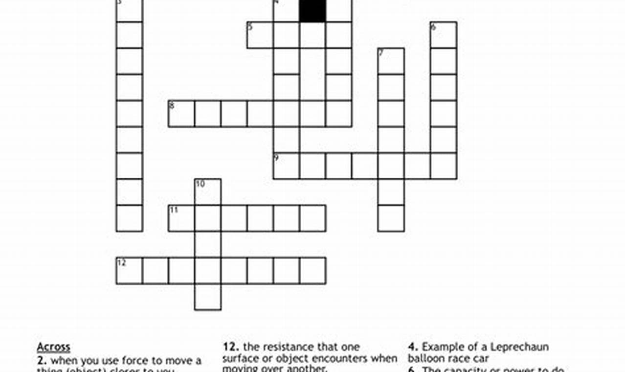 Physics Crossword: Mastering Push & Pull Forces